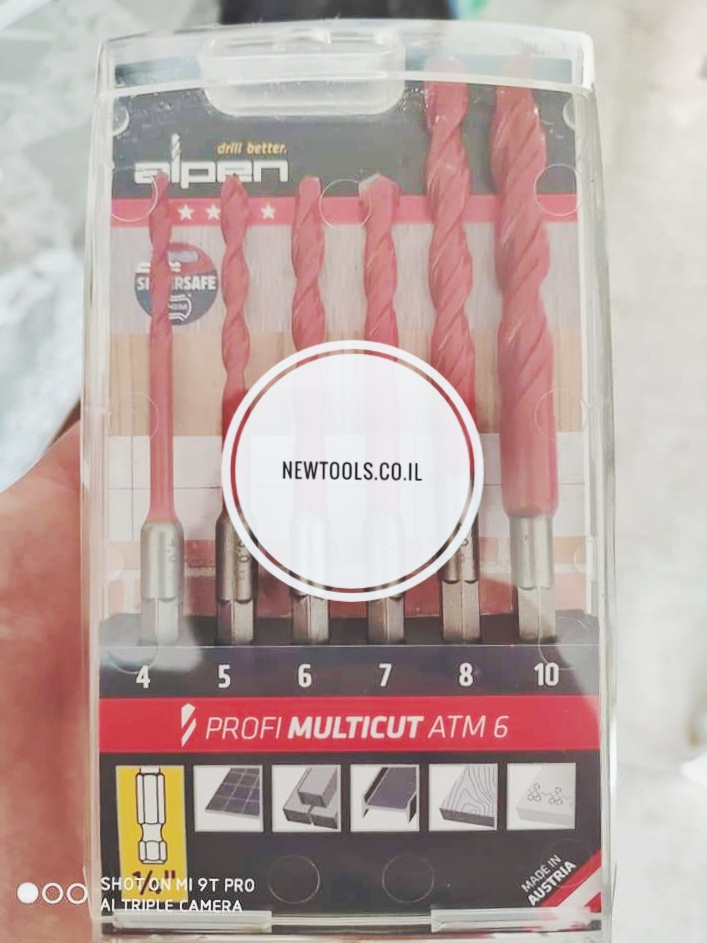 סט 6 מקדחים רב תכליתיים אלפן מולטיקאט Alpen Profi Multicut ATM 6 » כלי ...